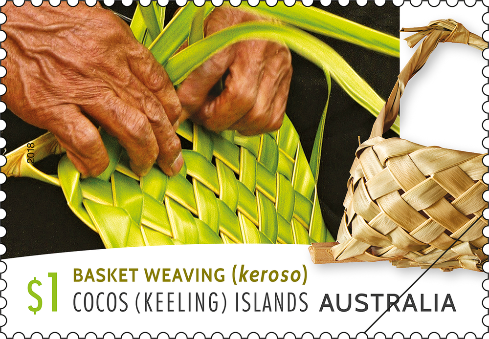 Cocos (Keeling) Islands Basket Weaving | Australia Post Collectables